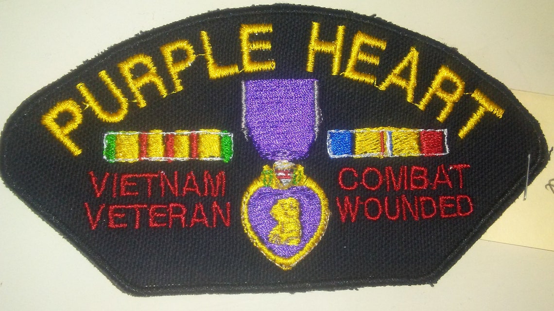 Purple Heart Vietnam Veteran Patch - Etsy