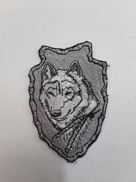 Wolf Arrow Head Patch | Etsy