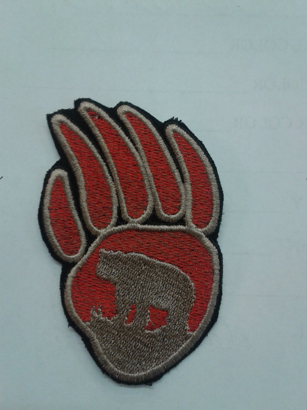 Bear Paw Patch - Etsy