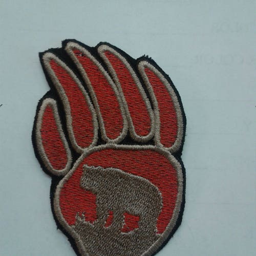 Bear Paw Iron on Patch - Etsy