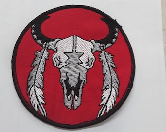 Moksp390 Medium Size Patch Buffalo Skull Native American - Etsy