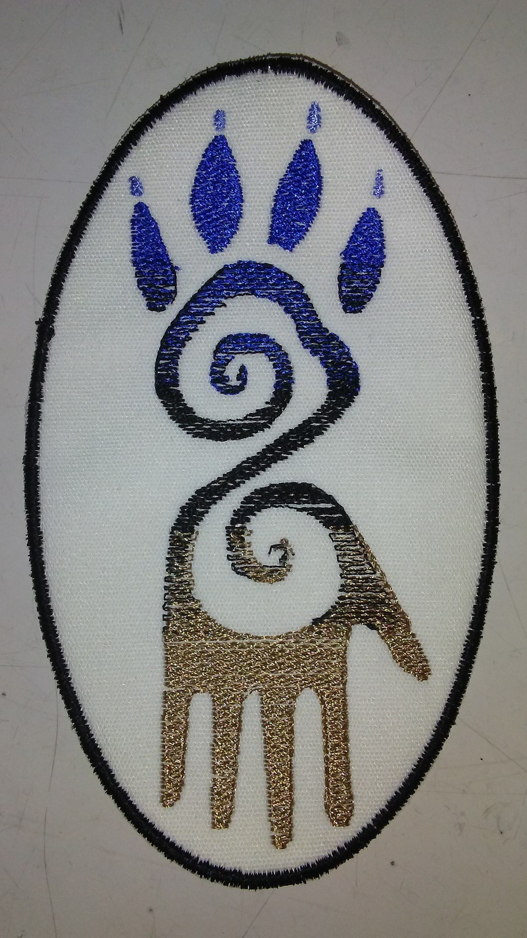 Tribal Wolf Paw & Hand Patch - Etsy