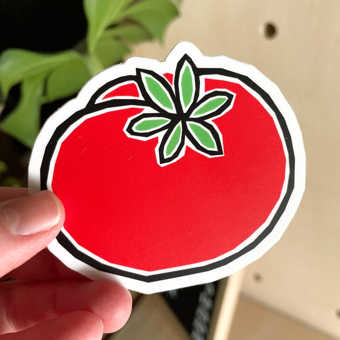 Tomato Sticker - Etsy