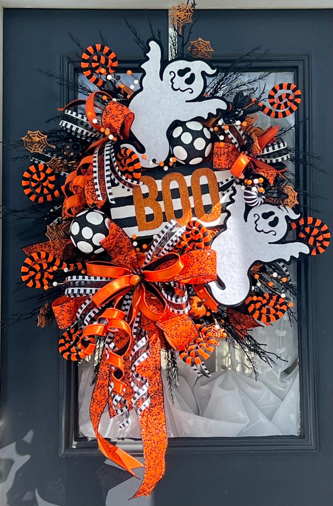 Halloween Ghost Boo Wreath - Etsy