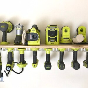 Ryobi Power Tool Storage Bracket. in Plexi Glass Acrylic for 2 Tools to ...