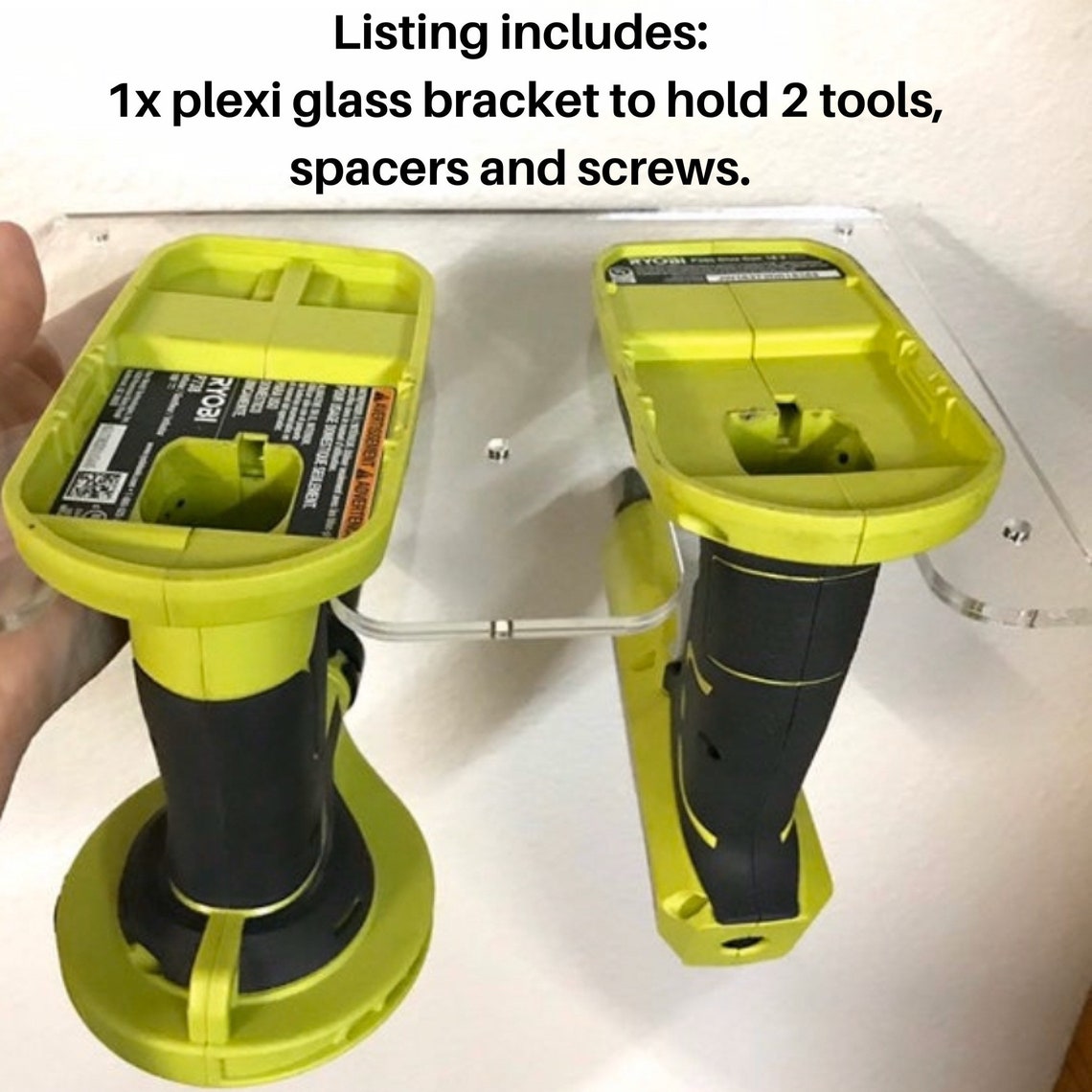 Ryobi Power Tool Storage Bracket. in Plexi Glass Acrylic for - Etsy
