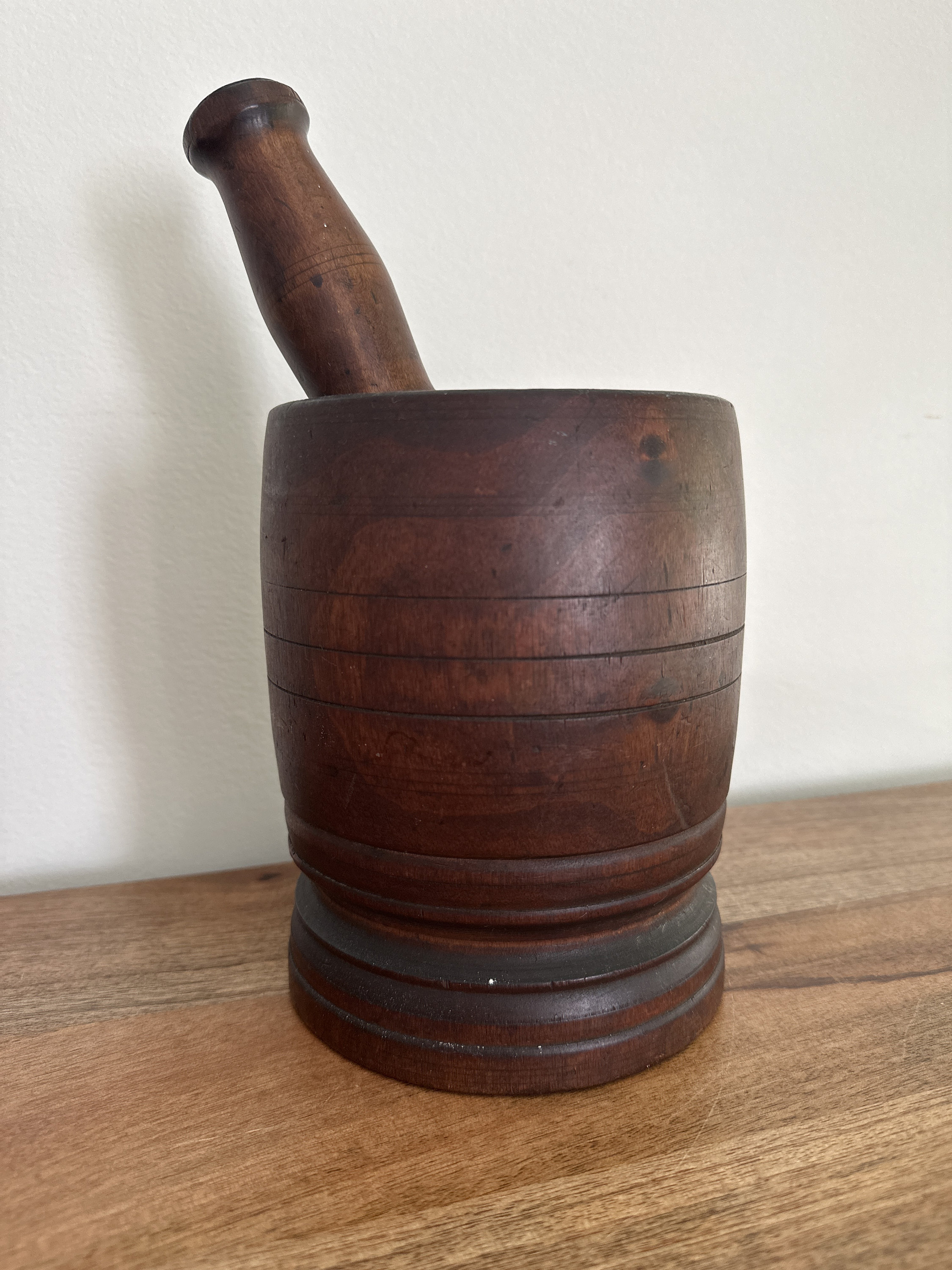 Large Antique Primitive Mortar and Pestle - Etsy