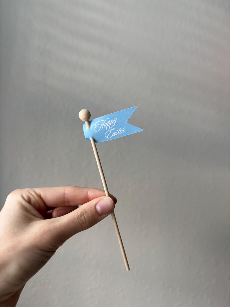 Happy Easter Drink Stirrers | Cocktail Sticks, Cupcake Toppers, Brunch ...