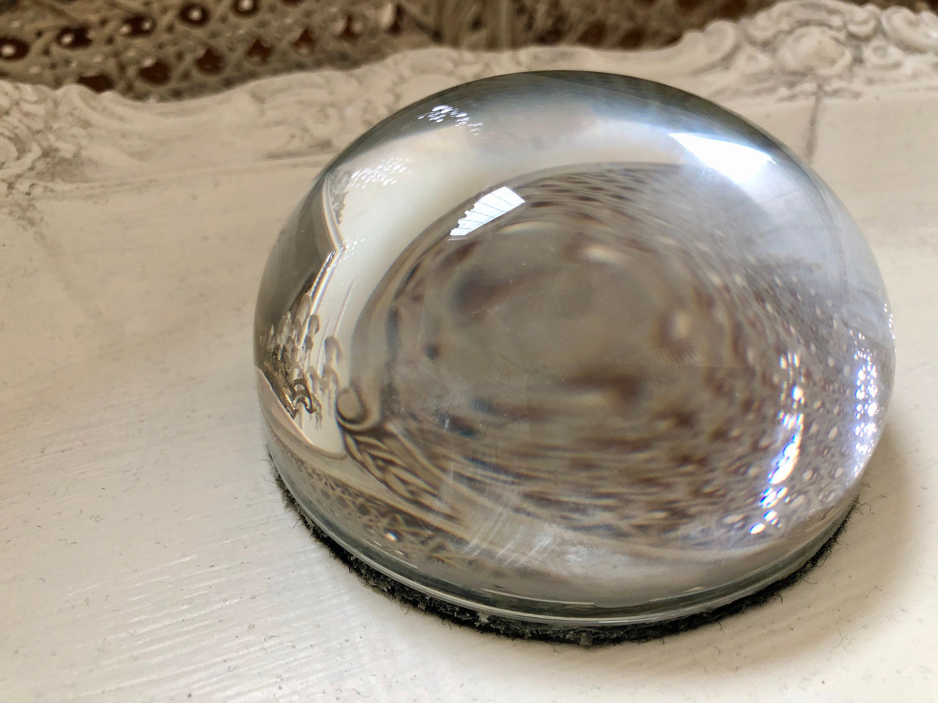 Vintage French Eiffel Tower Paperweight With Faux French Postage Stamp ...