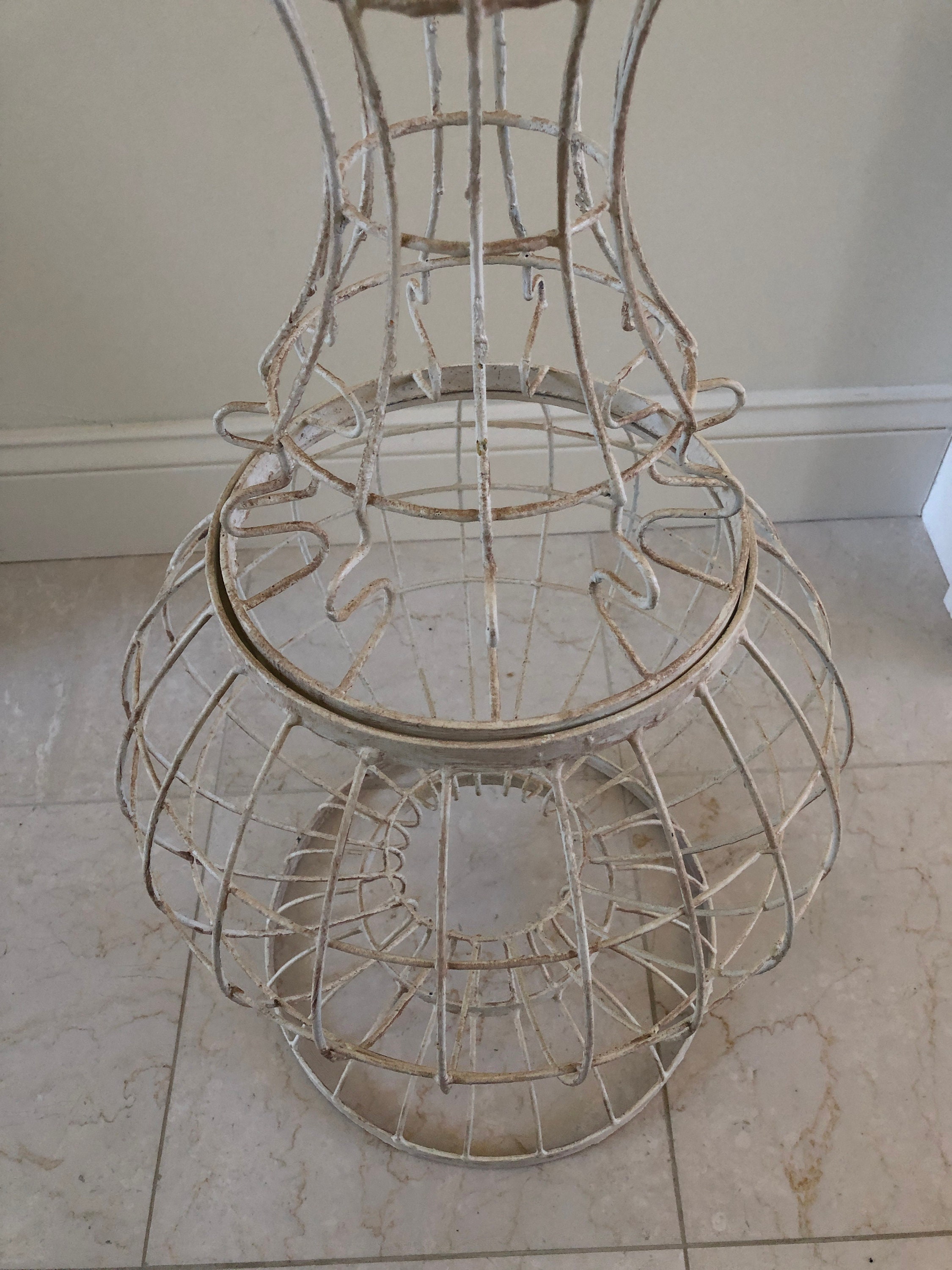 Shabby Vintage Large Metal Topiary Frame - Etsy