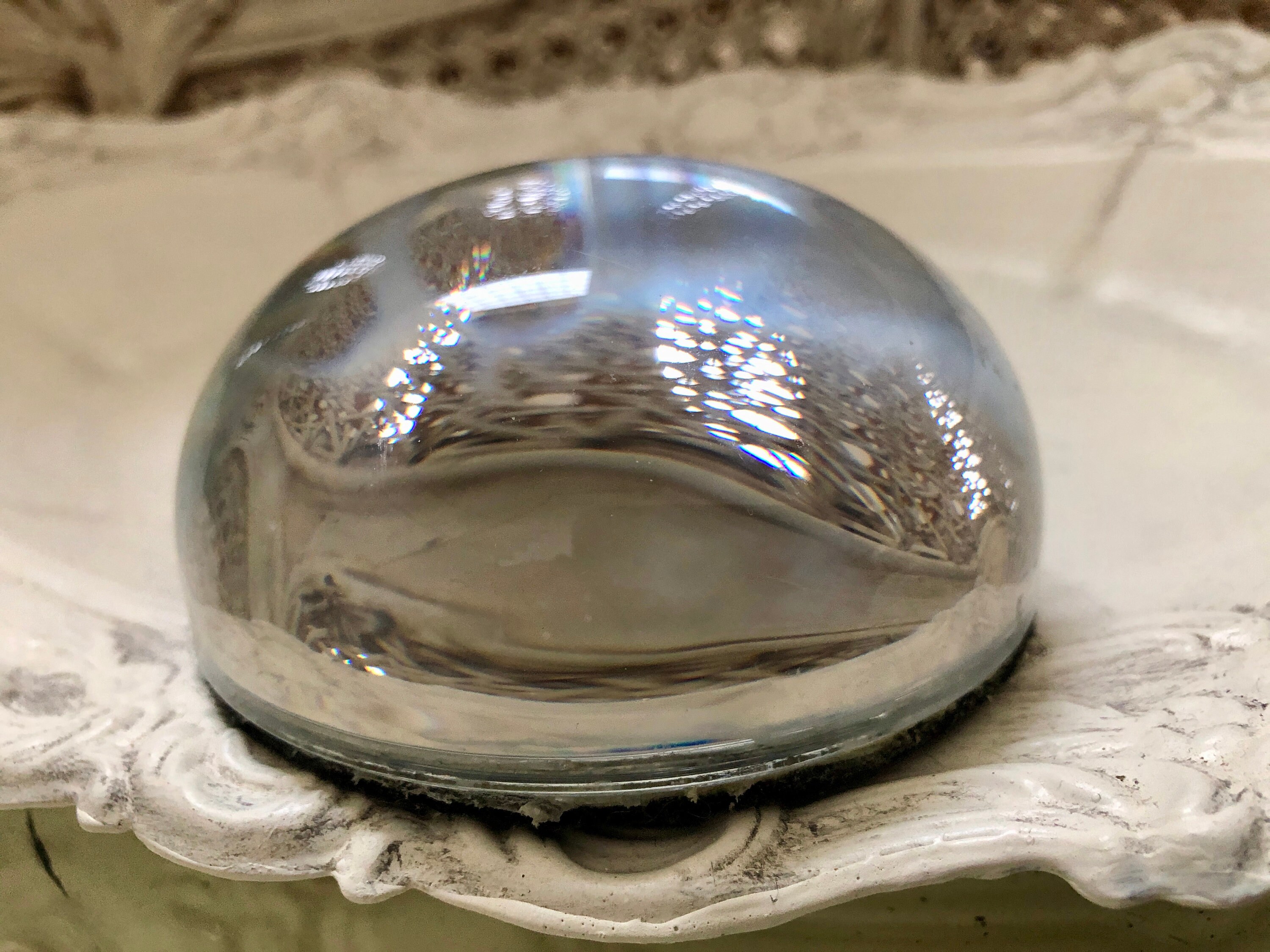 Vintage French Eiffel Tower Paperweight With Faux French Postage Stamp ...