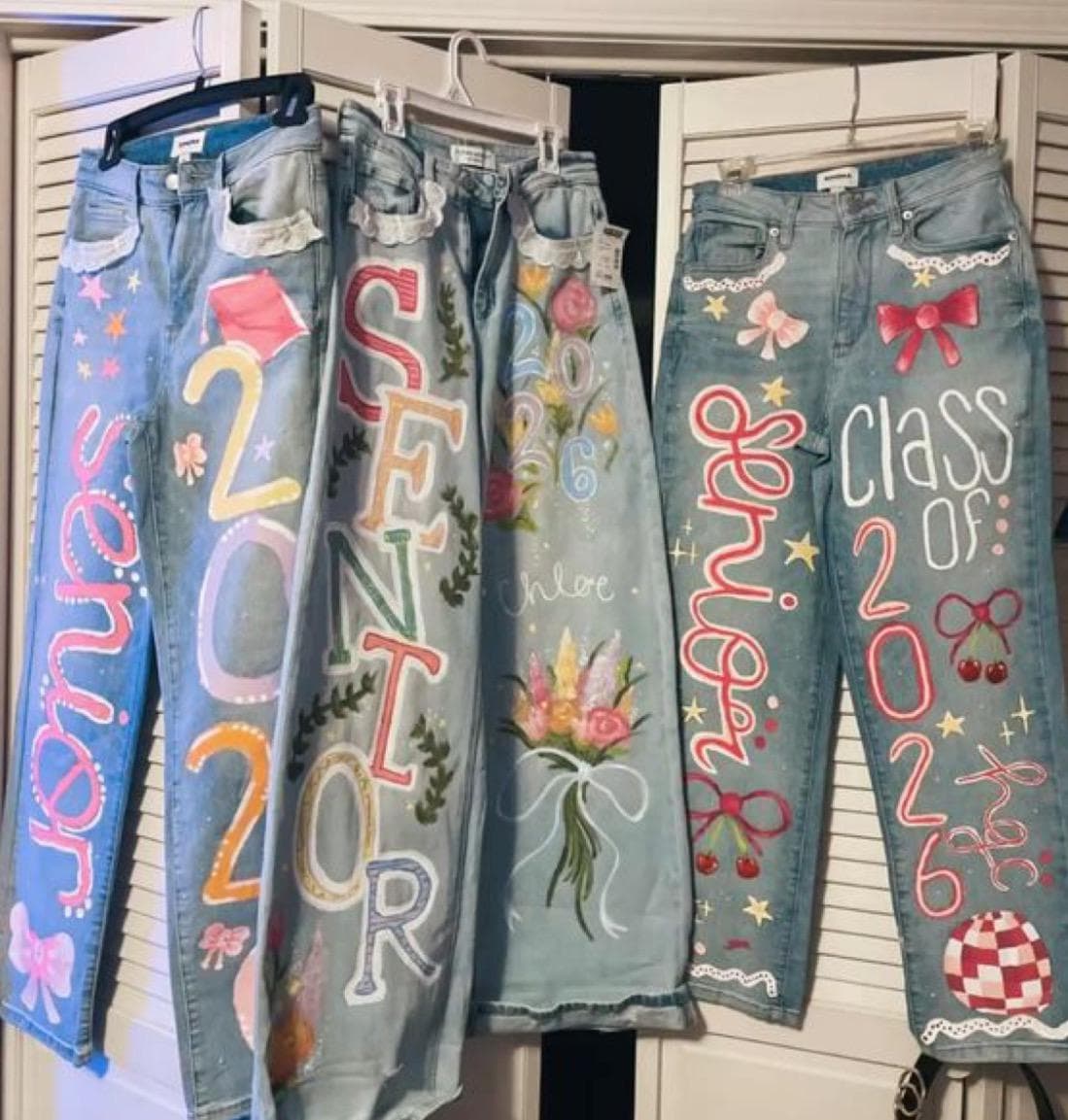 Custom Jeans (hand Painted) - Etsy