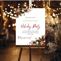 Business Welcome Sign, Professional Work Party Printable Sign, Company ...