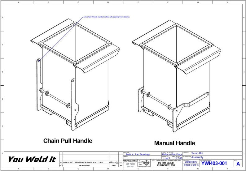 Bottom Dumping Bin Plans - Etsy