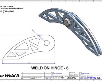 Weld on Hinge DXF Files - Etsy