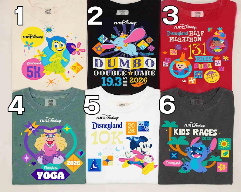 Rundisney Disneyland Marathon Weekend 2026 Shirt, Rundisney Kids Races ...