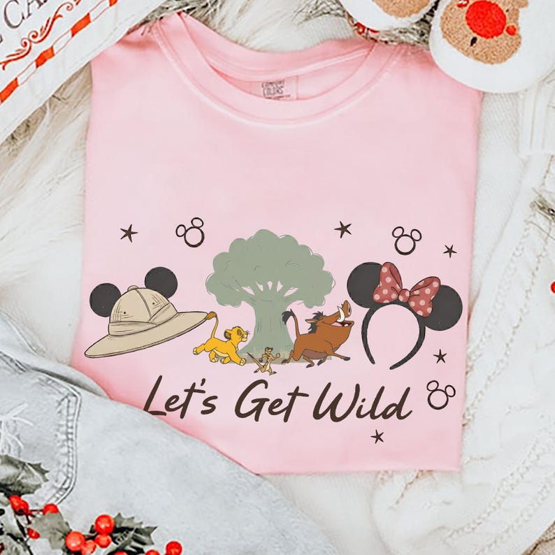 Coquette Bow Simba Timon Pumbaa Animal Kingdom Shirt, Disney Lion King ...