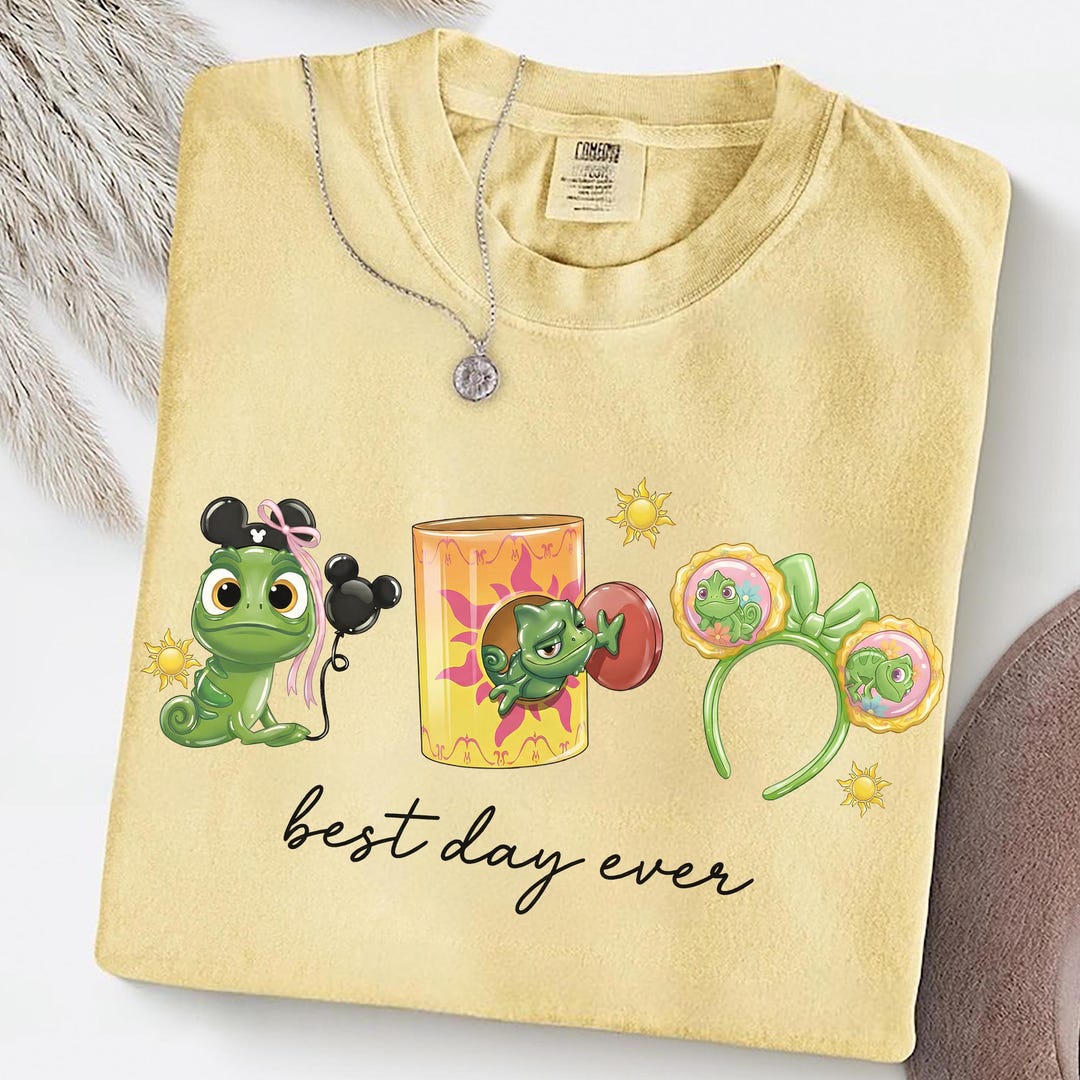 Funny Disney Tangled Pascal Best Day Ever Shirt, Rapunzel Sky Lanterns ...