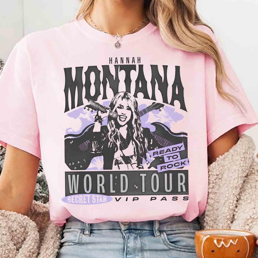 Retro Disney Hannah Montana World Tour Shirt, the Other Side of Me ...