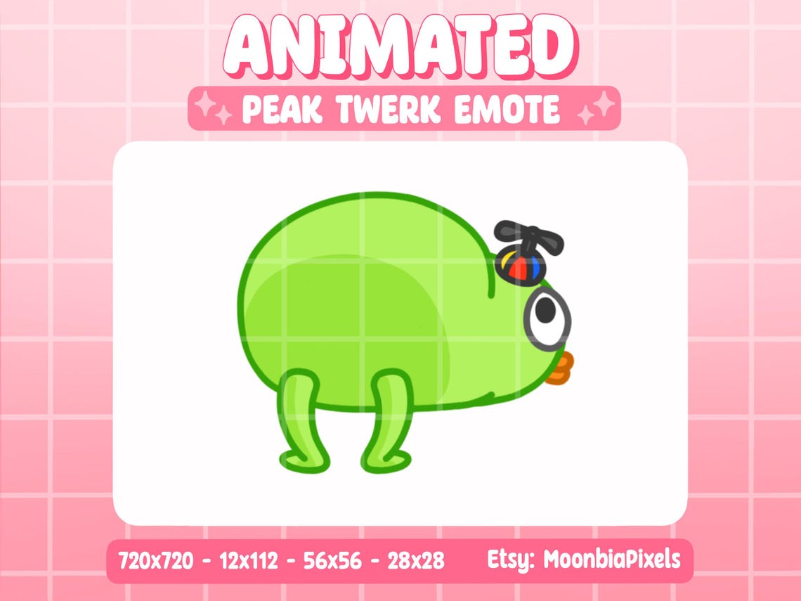 Bing Bong Twerk Dance - Funny Animated Peak Emote | Kawaii Meme Emote ...