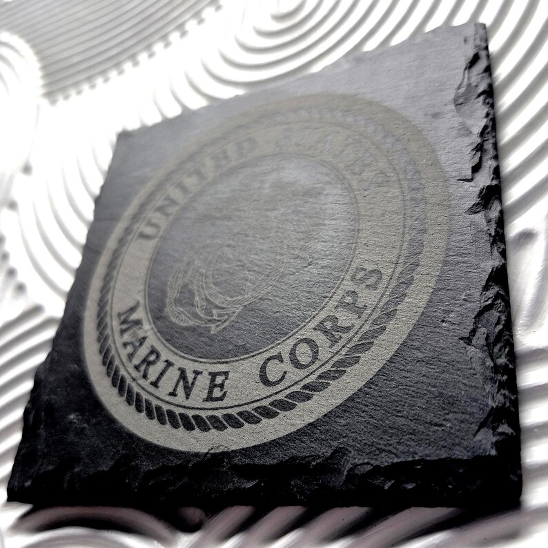 Slate Coaster - United States Marine Corps - Etsy