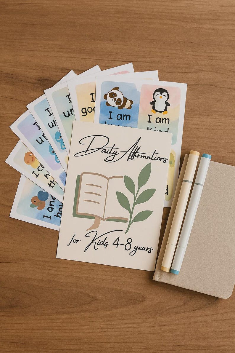 Kid's Affirmation Cards Printable | Positive Self-talk & Manifestation ...