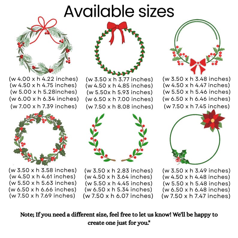 Holly Wreath Embroidery Set, Christmas Wreath Embroidery Design, Wreath ...