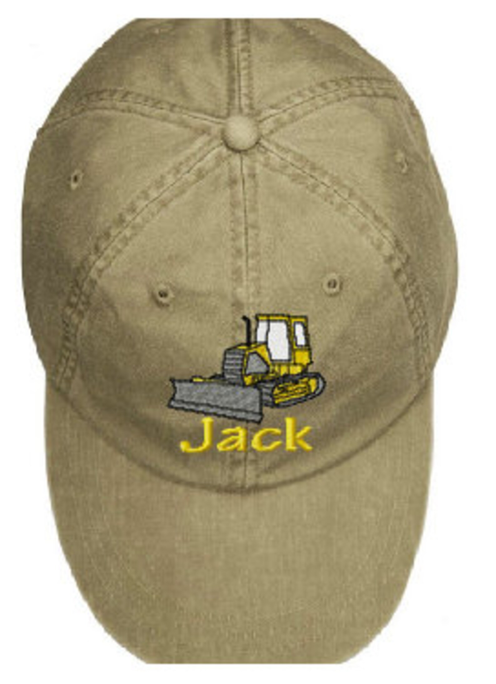 Personalized Toddler Kids Bulldozer Baseball Cap Toddler | Etsy