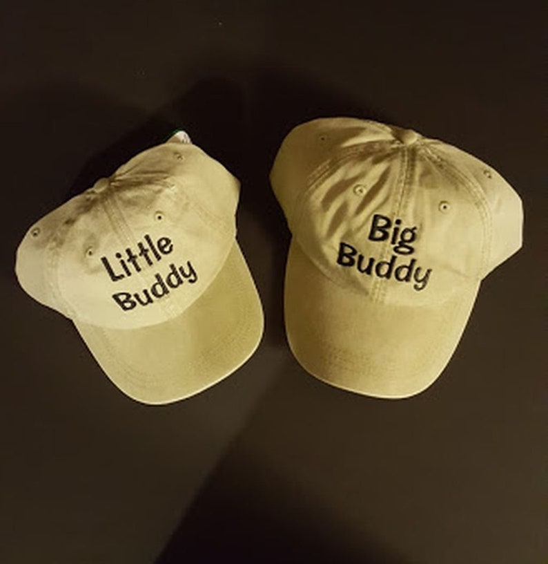 Custom Embroidered Big Buddy Little Buddy Baseball Caps - Etsy