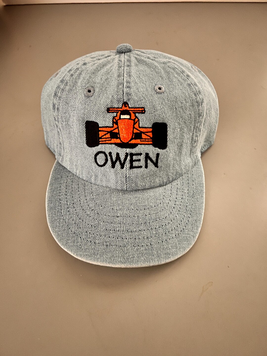 Personalized Race Car Baseball Hat: Toddler & Youth Sizes - Etsy