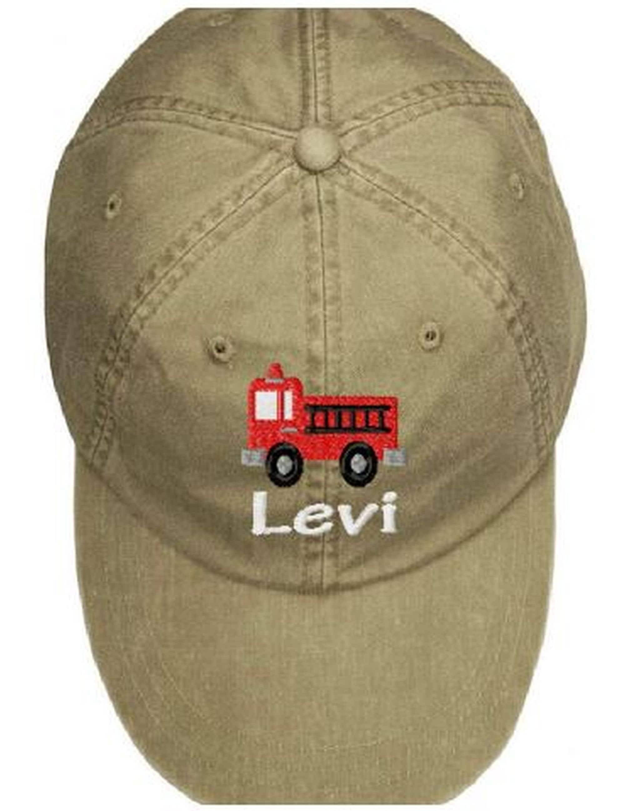 Toddler Youth Fire Truck Baseball Hat Custom Embroidered Fire - Etsy