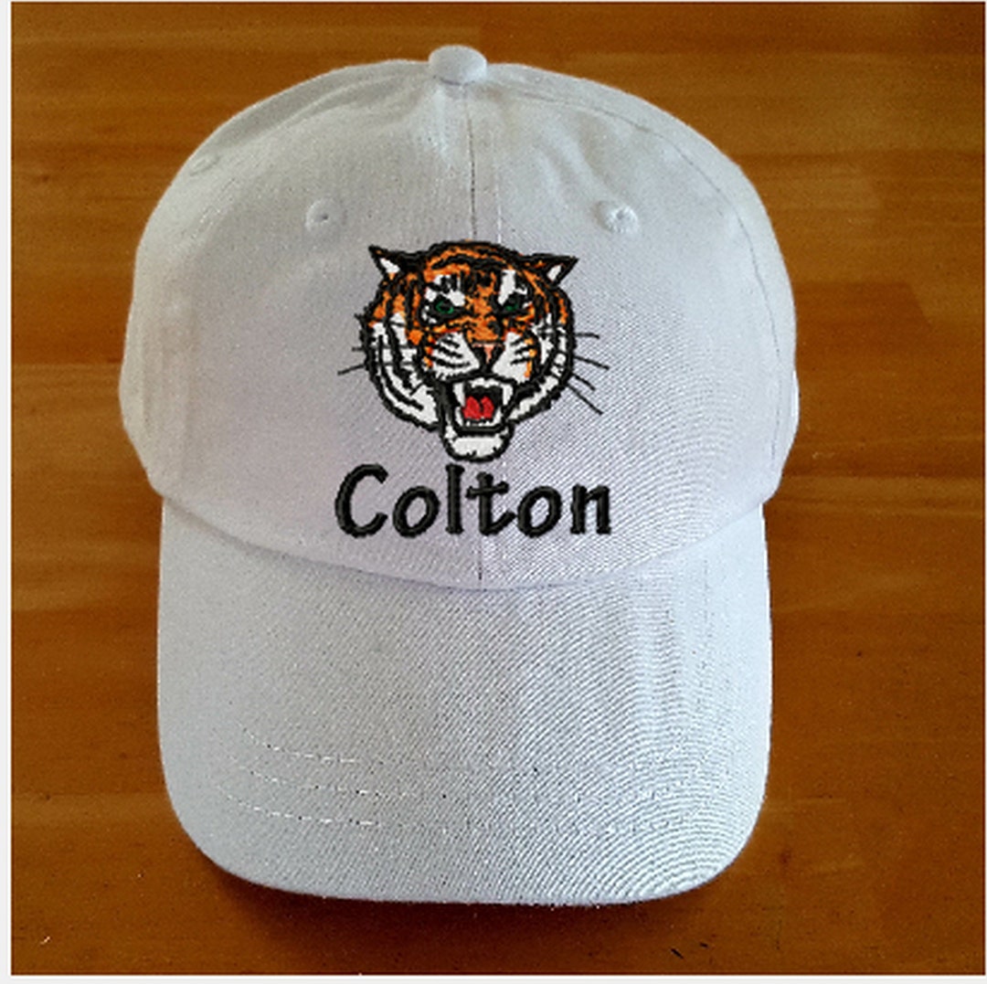 Toddler Youth Kids Personalized Tiger Baseball Cap Hat Embroidered ...