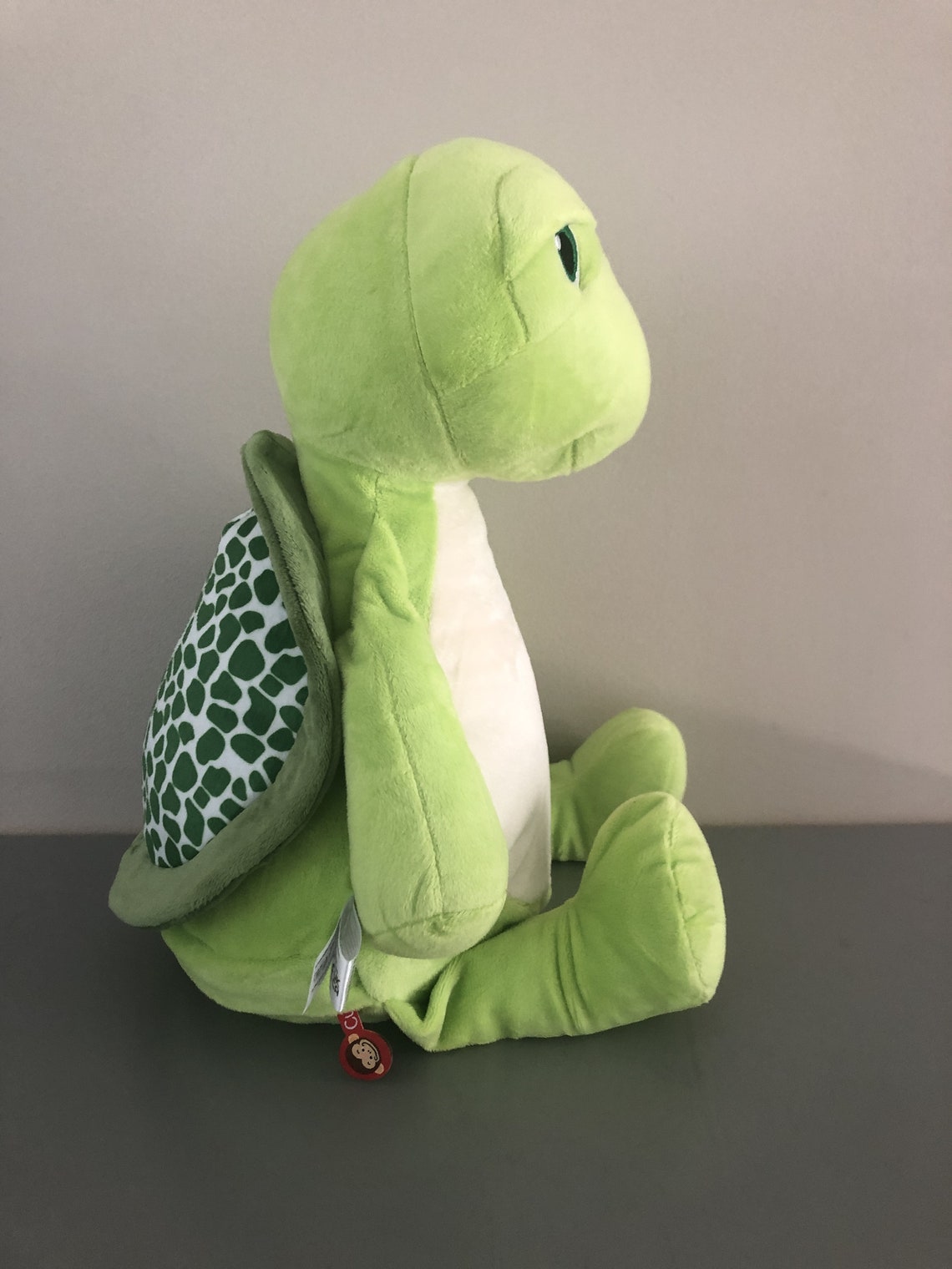 Personalized Stuffed Turtle Plush Toy Embroidered Birth Stats - Etsy