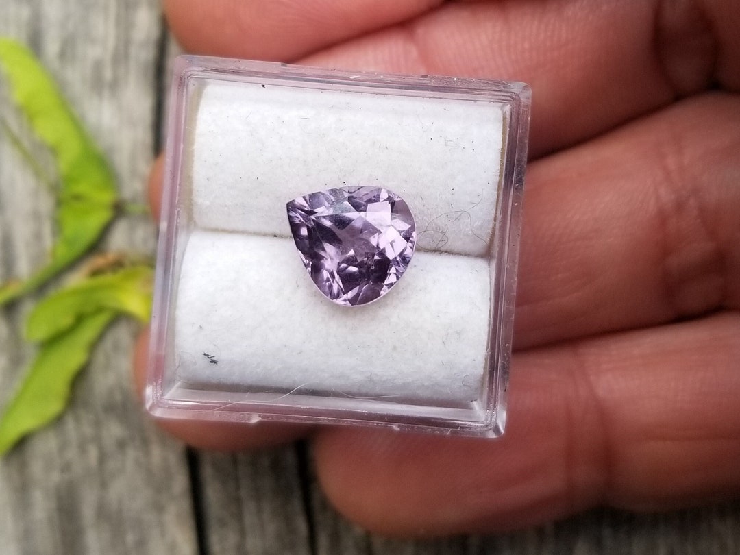 Purple Gray Spinel Pear Shape for Pendant, Natural Gemstone for Jewelry ...