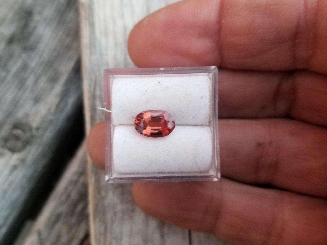 Apricot Spinel 8.7 X 6 MM Oval Loose Gemstone, One of a Kind Natural ...