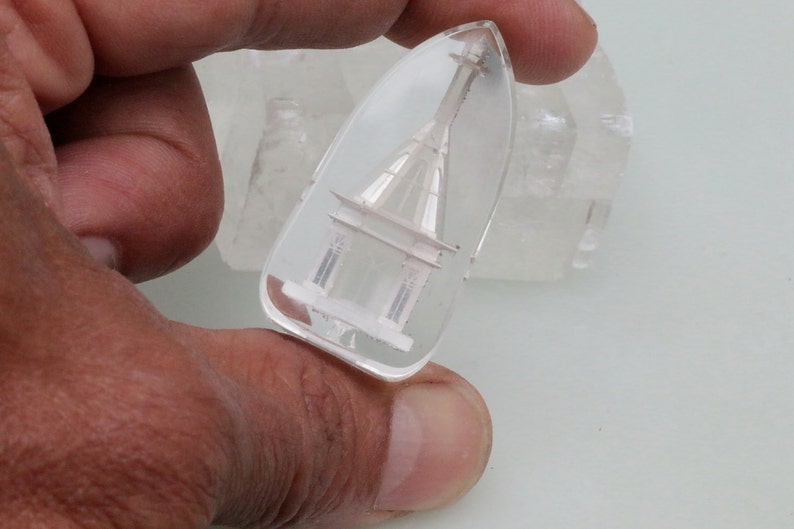 Quartz Carving, Artistic Gemstone, Collector Jewelry Piece - Etsy