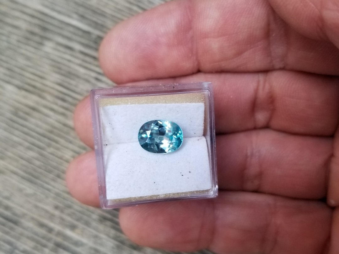 Blue Zircon December Birthstone for Anniversary Gift or Custom Jewelry ...