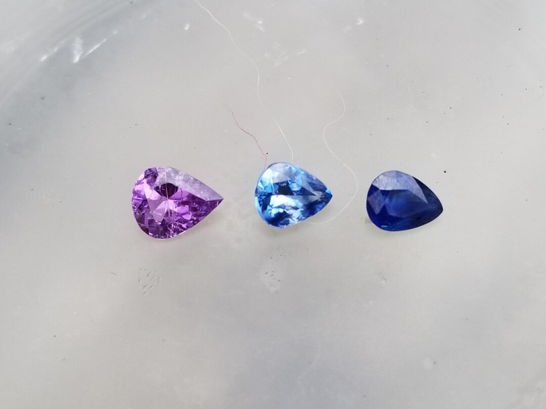 Sapphire Pear Shape Gemstones for Jewelry Gift, Natural Sapphires for ...