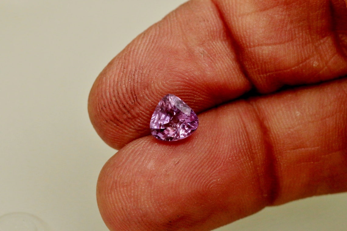 Violet Sapphire 1.77ct Fancy Shape September Birthstone - Etsy