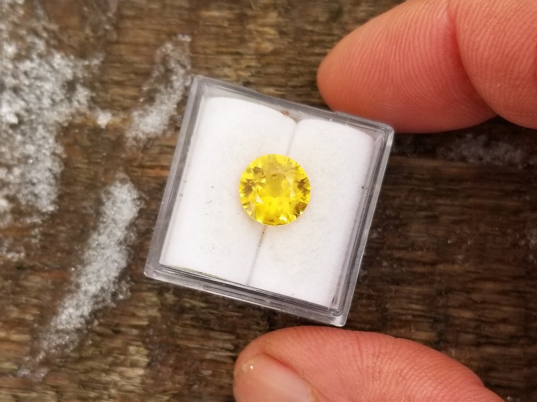 Ceylon Yellow Sapphire Gift for Her September Gemstone - Etsy