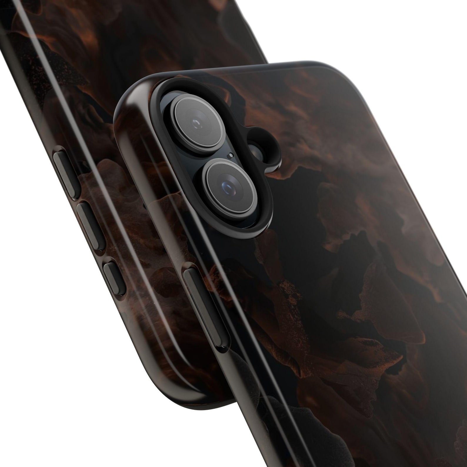 Dark Brown Tortoise Shell Marble Phone Case | Tough Phone Case Preppy ...