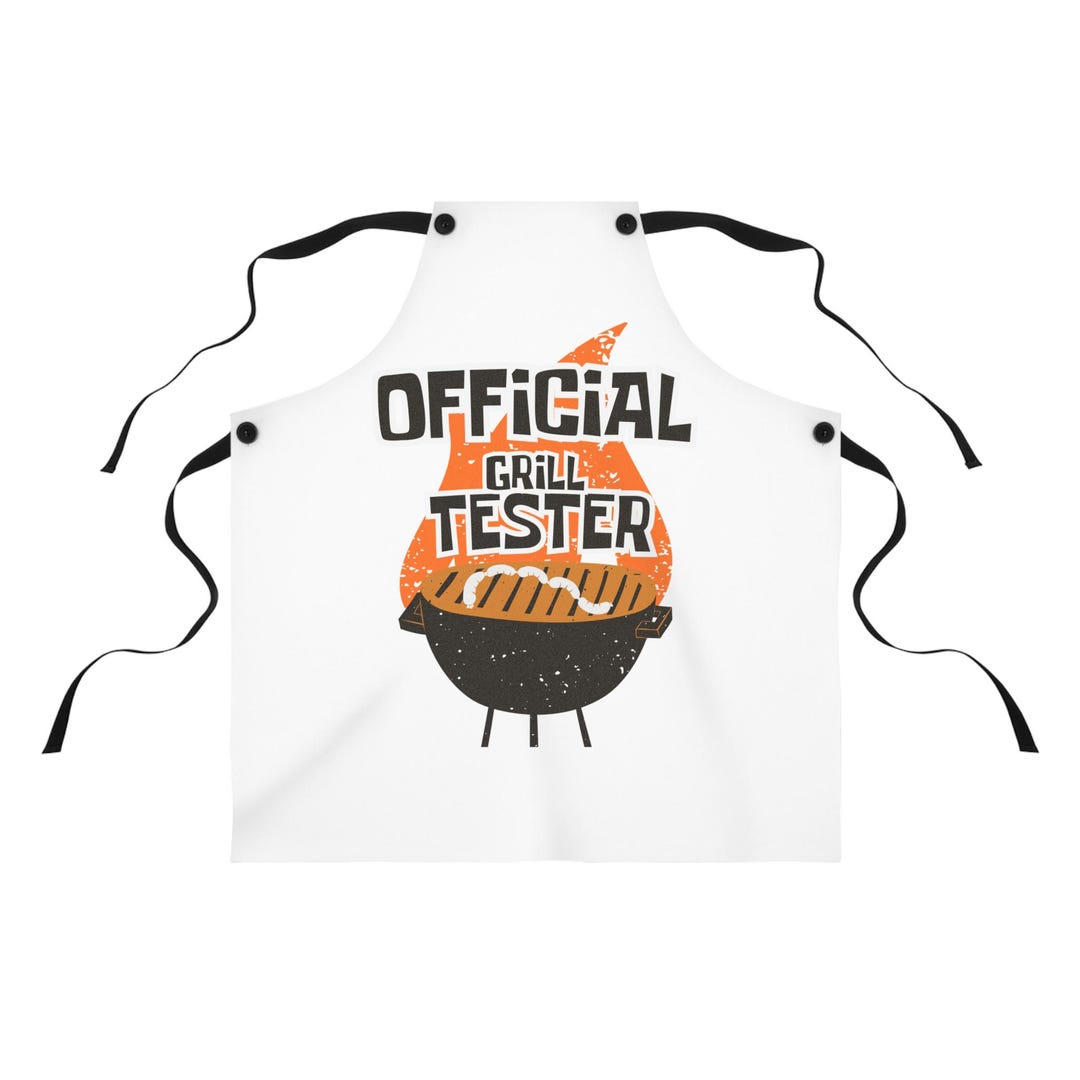 Official Grill Tester Apron | BBQ Cooking Apron, Barbecue Chef Apron - Etsy