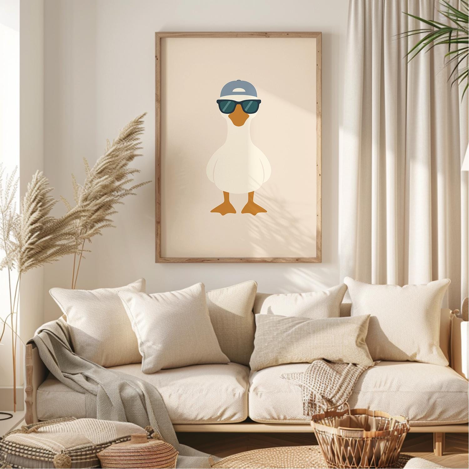 Silly Goose Print, Funny Silly Goose for Boy, Nursery Decor, Toddler ...