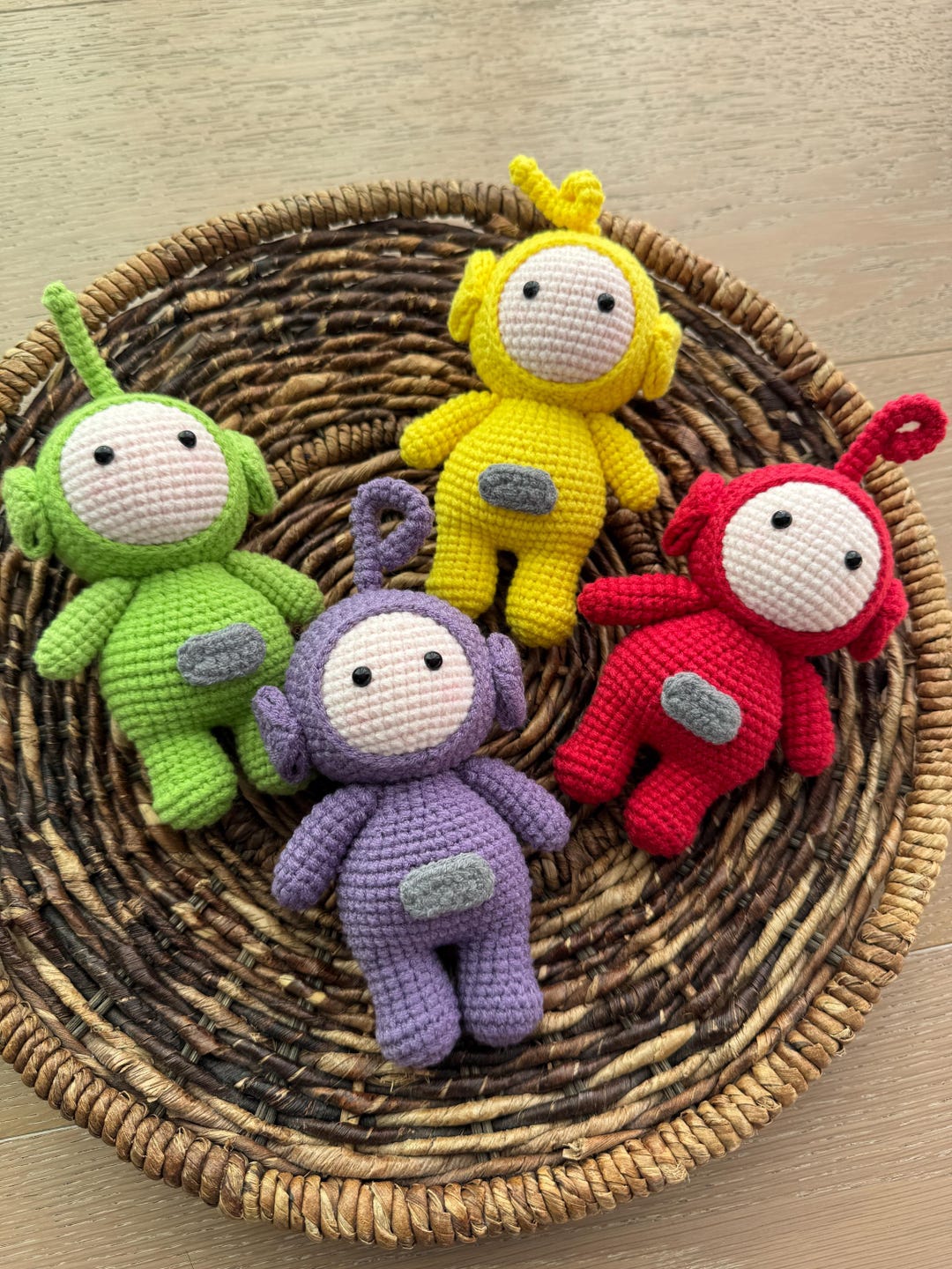 Complete Set of Amigurumi Teletubby Dolls -handmade Crochet Children's ...