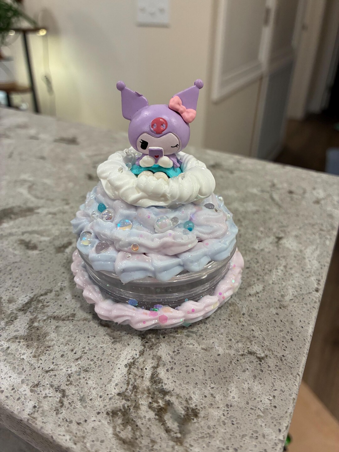 Kuromi Sanrio Decoden Herb Grinder: Kawaii Cake Inspired, Sparkle ...