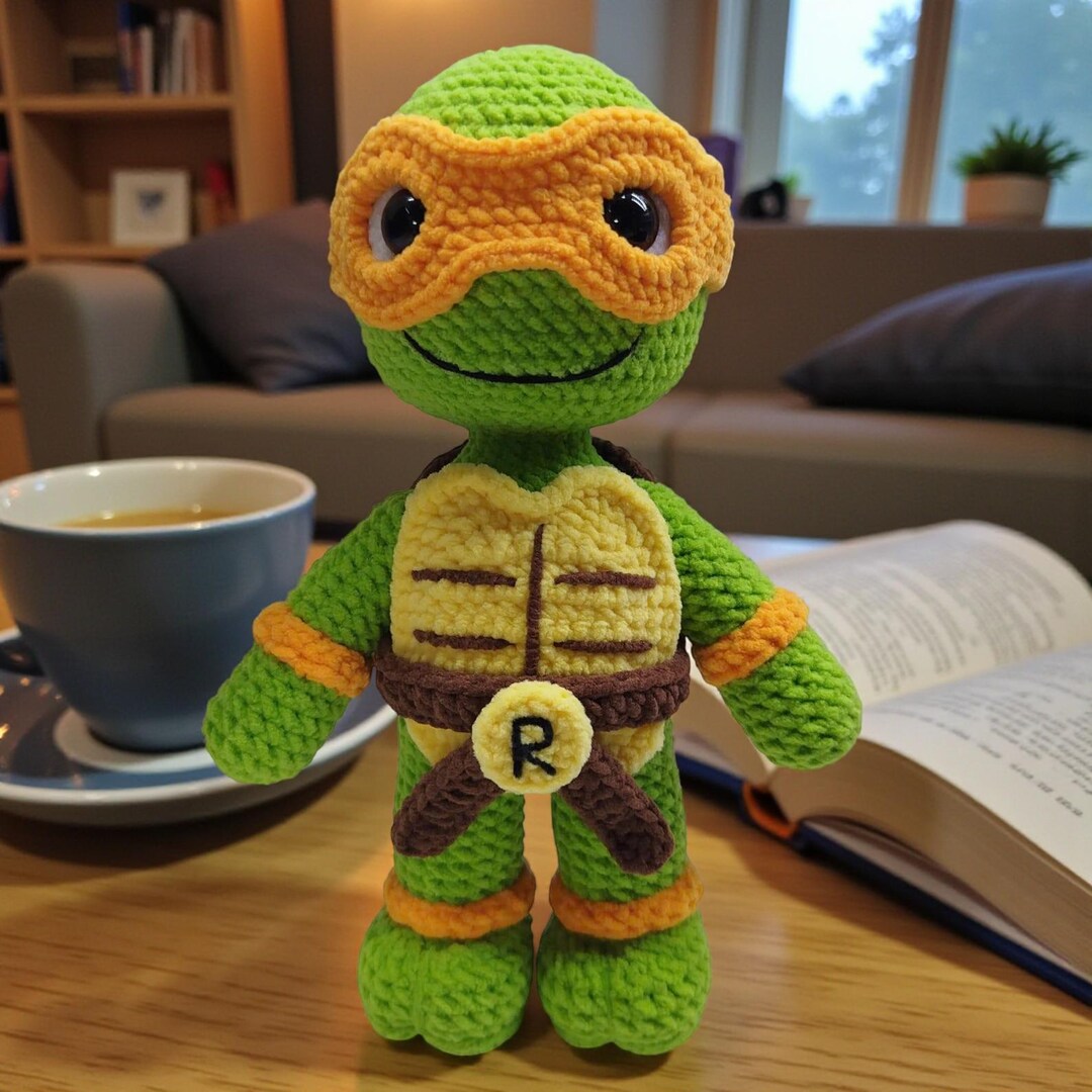 90s Inspired Turtle Crochet Pattern | Easy Amigurumi Turtle PDF ...