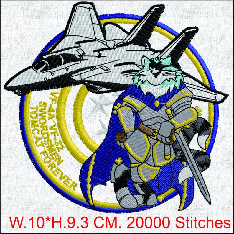 F-14 Tomcat Forever - Swordsmen Military Patch - Fighter Jet Digital ...