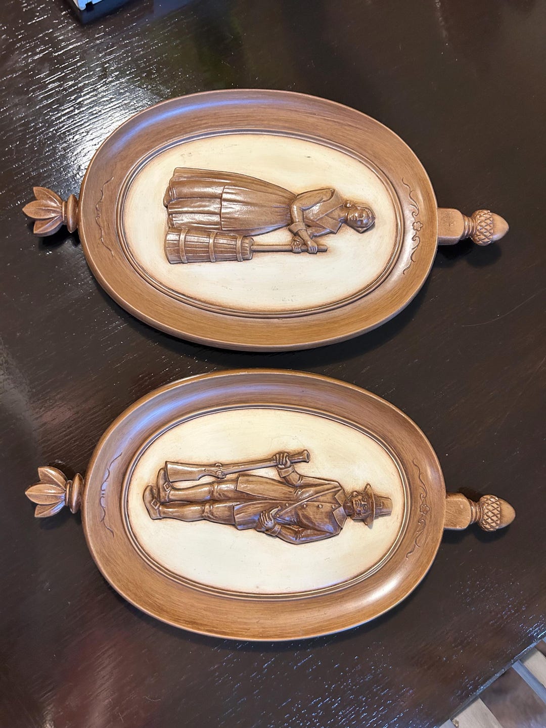 1960’s Pilgram Wall Plaque Set - Etsy