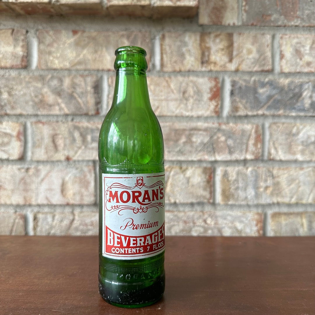 Vintage Moran's Premium Beverages Green 7oz ACL Bottle Hazleton, PA ...