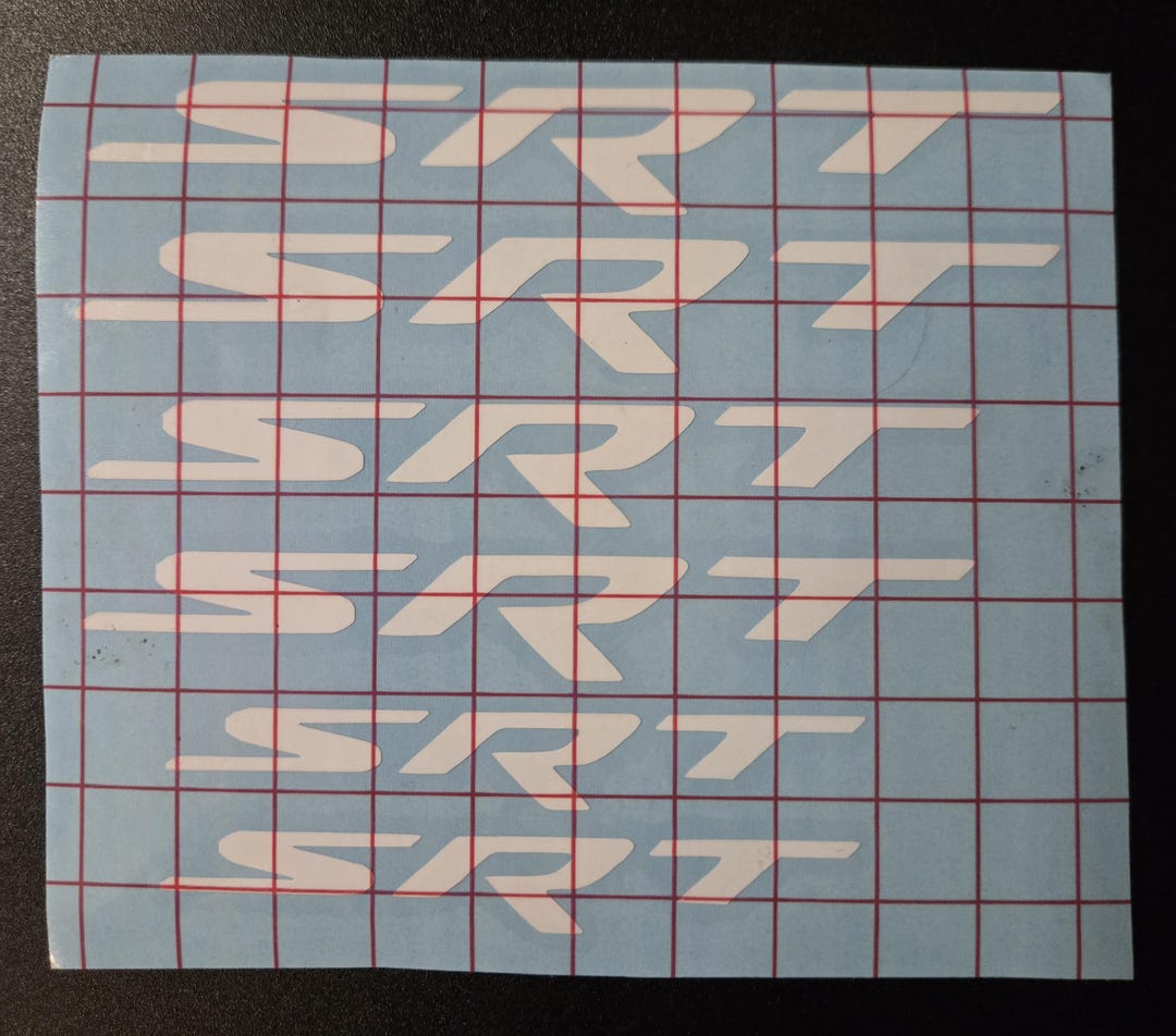 Factory SRT Brake Caliper Decals (6 Decals, 3 Sizes) - White - Etsy